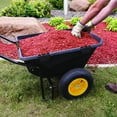 Polar Trailer 7 Cubic Foot Heavy Duty Utility Yard Wheelbarrow Cub Cart ...