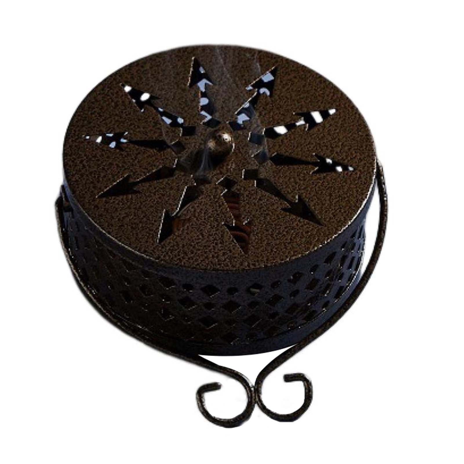 DISHAN Fireproof Mosquito Coil Box - with Cover - Heat-Resistant ...