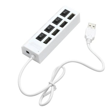 Simyoung 4-Port USB 2.0 Hub with Individual On Off Power Switches and ...