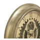 Decmode Traditional 19 Inch Round Iron Wall Clock With Exposed Gears ...