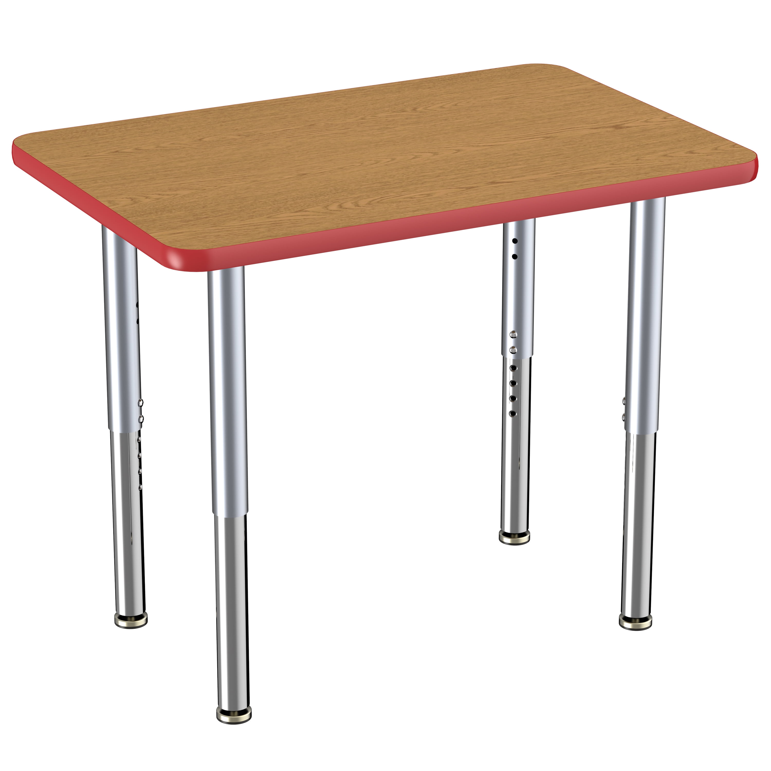 ECR4Kids 24"x36" Rectangular Contour Adjustable Table w/ Super Leg ...