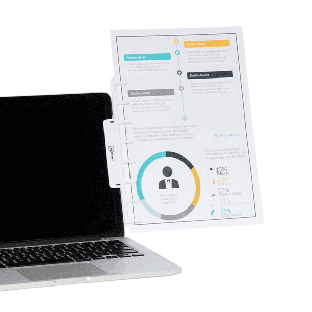 NoteTower Monitor Mount Document Holder - Portable Copy Holder that ...