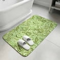 Front Door Mat 19.7"x31.5", Vintage Green Non Slip Backing & Low ...
