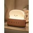 Ktcina Cute Bread Night Light Usb Rechargable Desk Lamp Bedroom Bedside ...