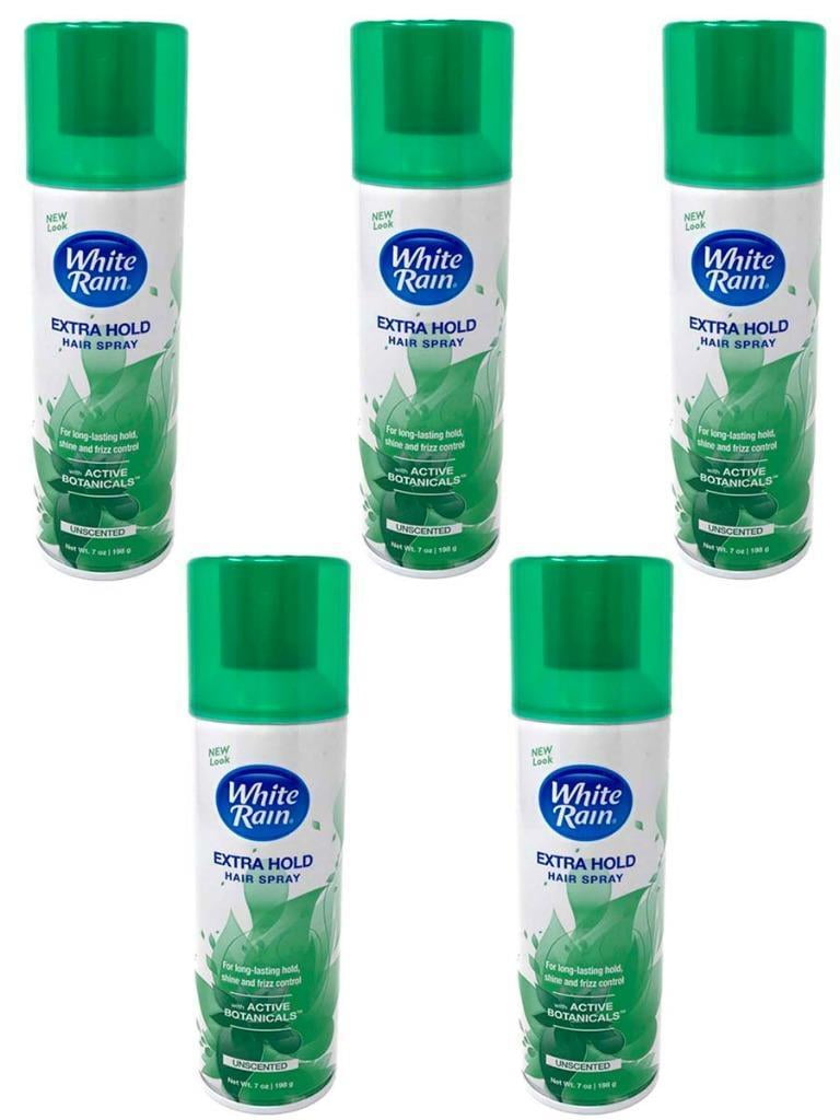 Pack of 5 White Rain Extra Hold 7 Oz Unscented Paraben free Aerosol ...