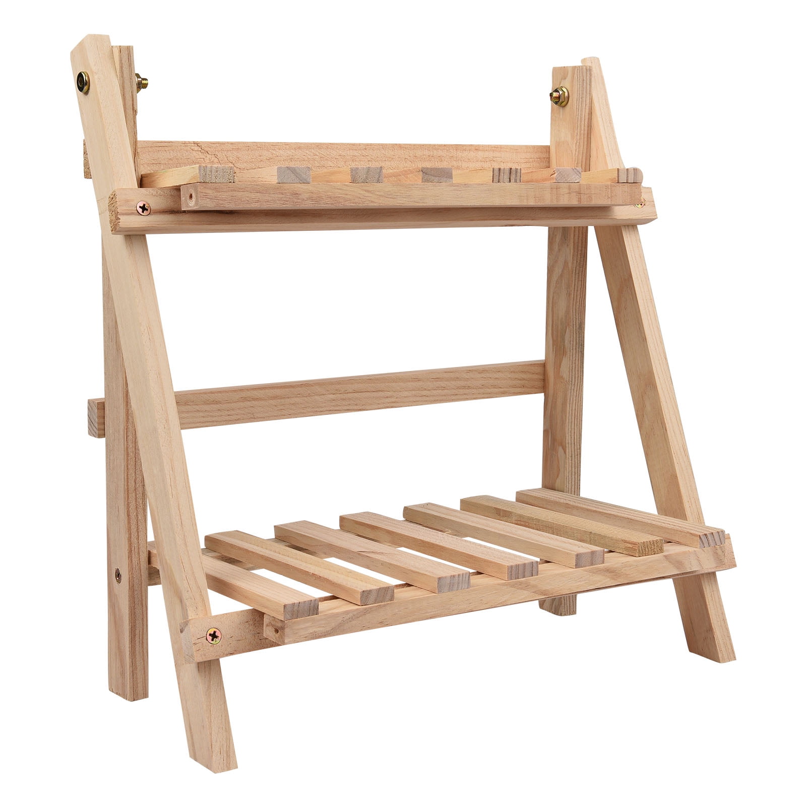 Click here for Graflsoa 2-Tier Natural Wood Plant Stand With Dual... prices