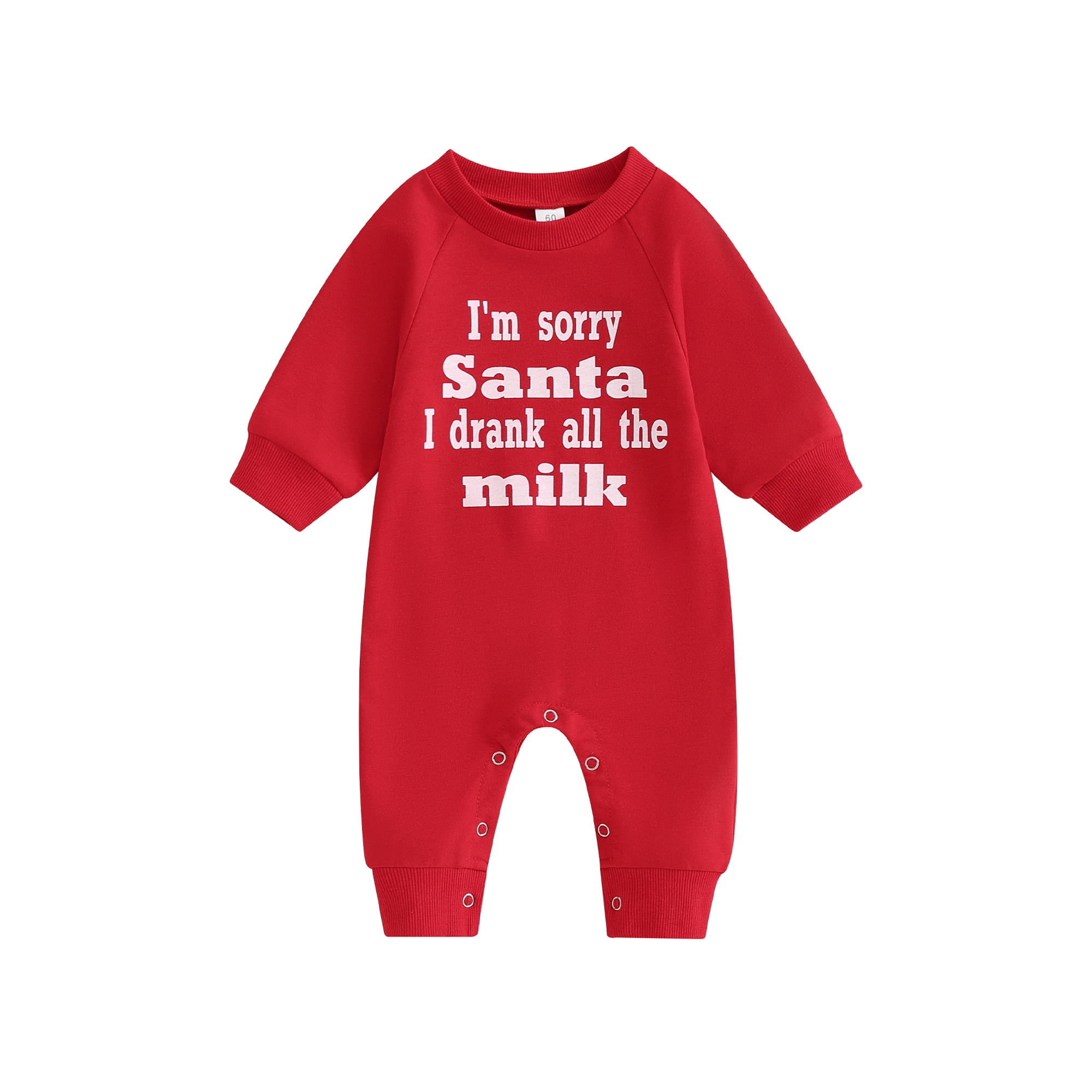 Click here for Gupgi Baby Christmas Romper Long Sleeve Letter Pri... prices