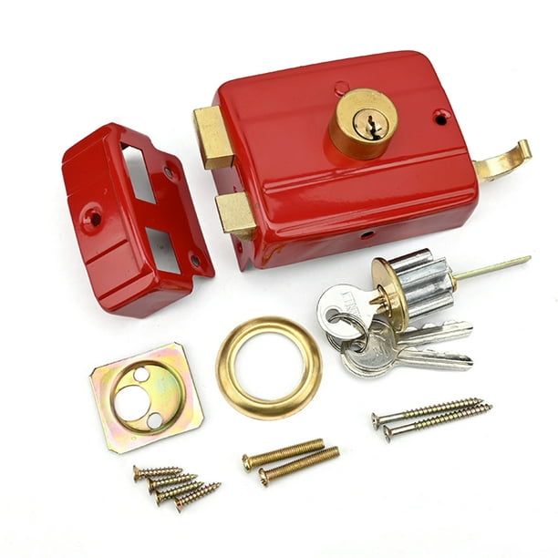 EastVita Home Safety 559 Rim Lock, Exterior Door Gate Vertical Keyway ...