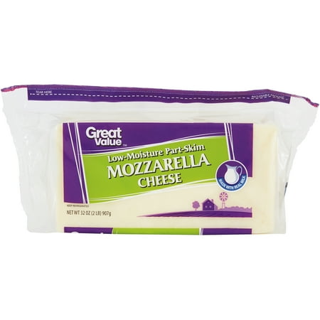 Great Value Mozzarella Cheese, 32 oz - Walmart.com