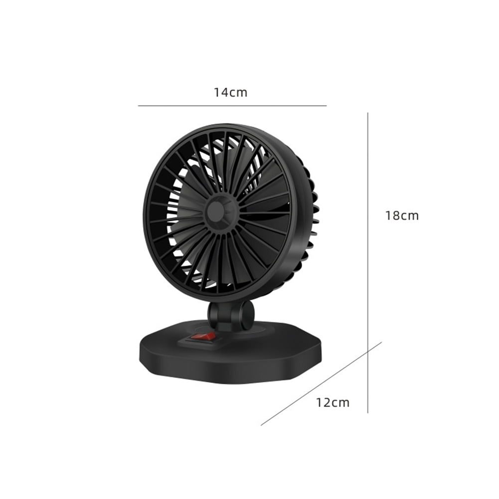 AIHOME Car Mini Fan 360 Degrees Adjustable Durable Cooler Fan with Dual ...