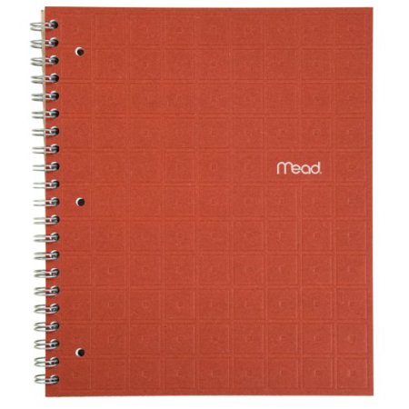 Mead Spiral Notebook, 1 Subject, College Ruled Paper, 80 Sheets, 11" x ...