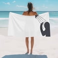 Beach Towel Lazy Sloth Shower Bath Pool Towels Funny Animal Shadow ...