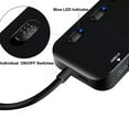 axGear USB 3.0 4 Port HUB w/ on off Switch Portable Slim For Laptop Desktop Macbook - Walmart.com