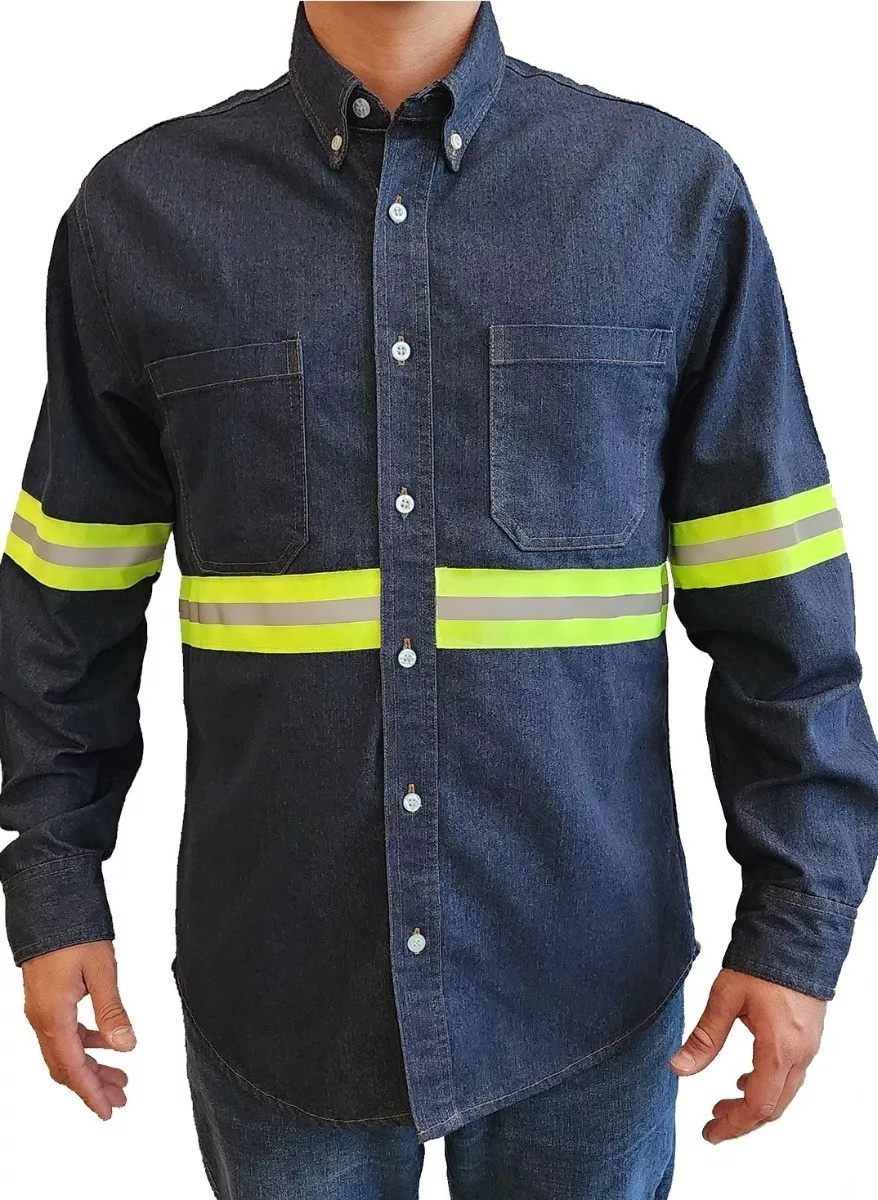Camisa De Mezclilla Industrial Reflejante | Walmart en línea
