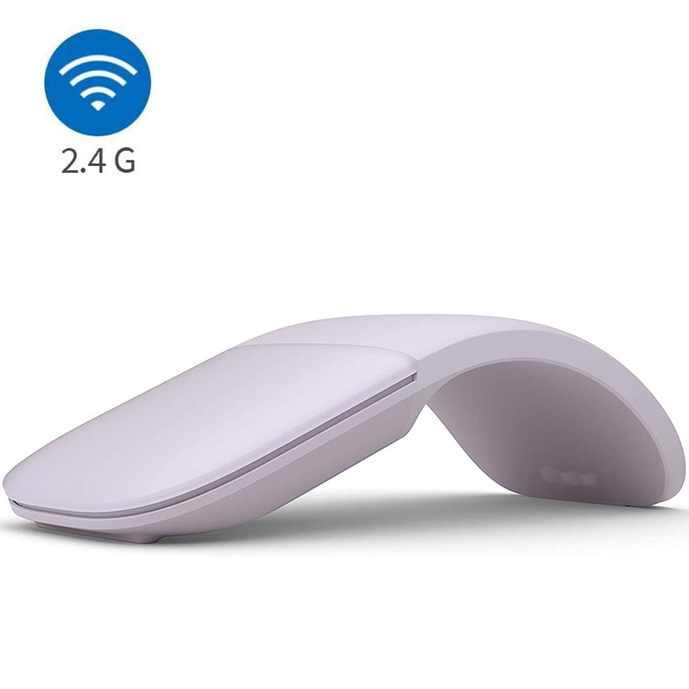 Wireless Mouse with USB Mini Folding Mouse 2.4GHz Arc Optical Touch ...