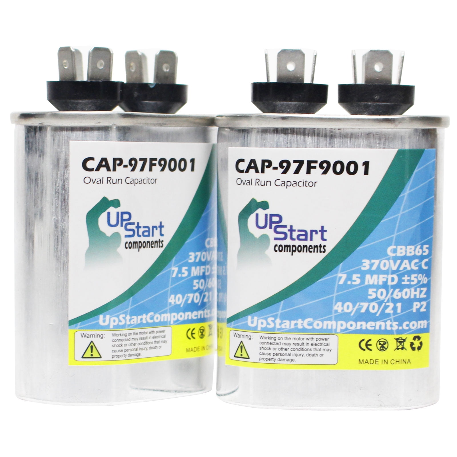 Click here for 2-Pack 7.5 Mfd 370 Volt Oval Motor Run Capacitor R... prices