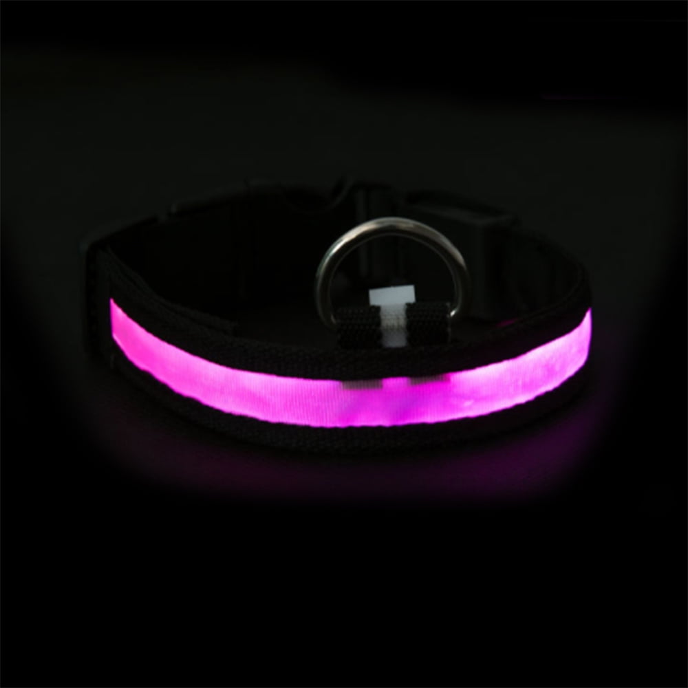 OUSITAI LED Dog Collar, USB Rechargeable Light Up Glowing Pet Collar ...