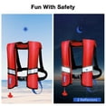 WARMOUNTS Automatic Inflatable Life Jacket w/ 2 Reflectors & Whistle ...
