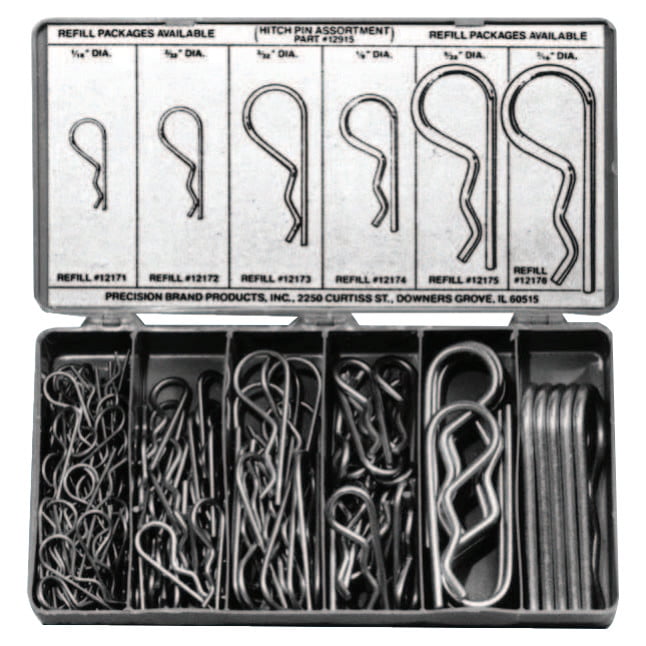 Precision Brand Hitch Pin Clip Assortments, Spring Steel - Walmart.com