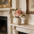 30cm Fabric Flower Heads with Plastic Stems, Set of 1 Artificial ...