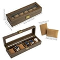 Mimifly Wooden Watch Box & Jewelry Keeper, 5-Slot Collection Gift for ...