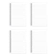CaiTeLin Notebook College Ruled Lined Journal A5, Wirebound Notepad for ...