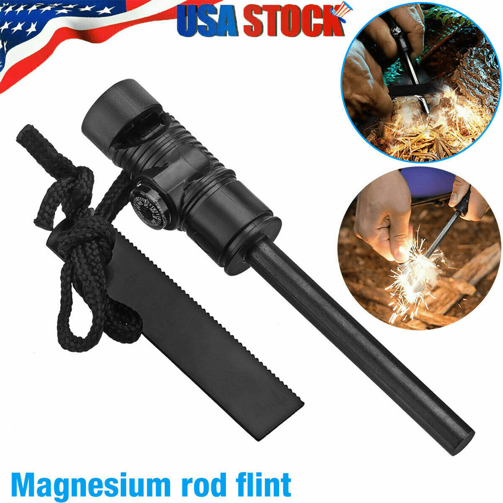 MDHAND Fire Starter Flint Striker Survival Kit , for Outdoors Travel ...