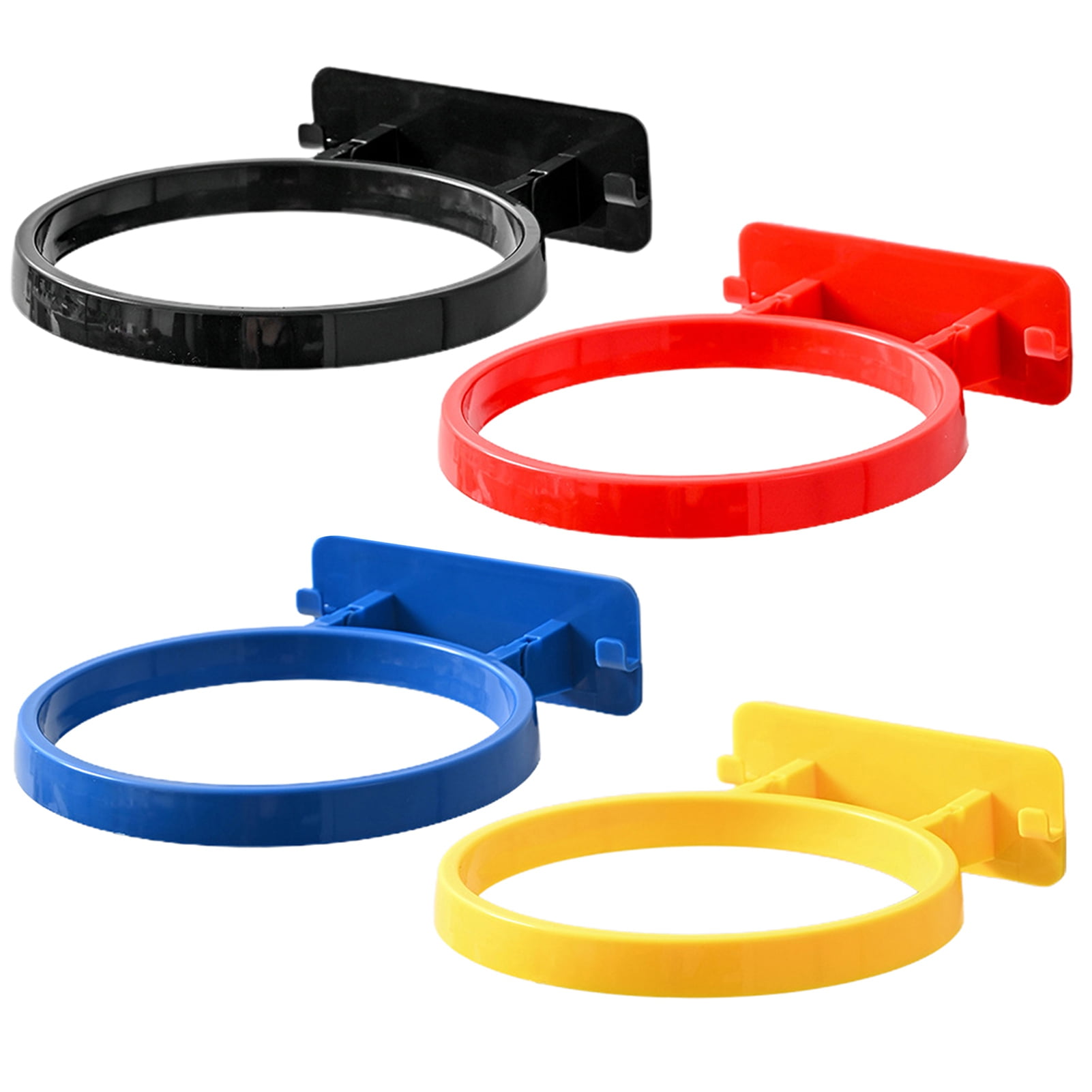 Walbest Plastic Wall-mounted Basketball Display Rack, Punch Free Self ...