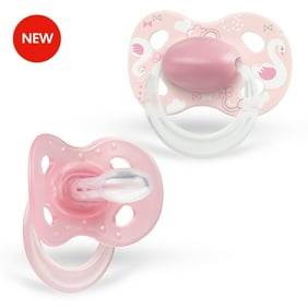 Ulubulu Pink Plaid Heart/Pink Moroccan Pacifiers, 0-6 Months, 2-Pack ...