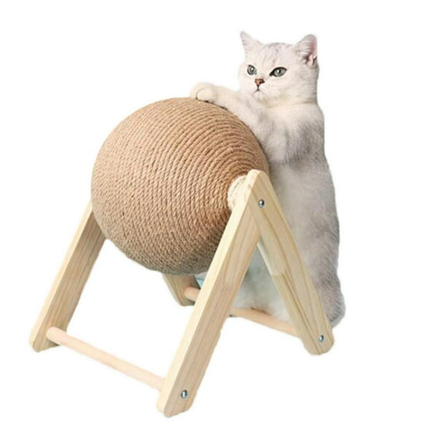 Coloody Cat Scratcher Toy Natural Sisal Cat Scratching Ball For Cat ...