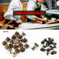 OTVIAP Leather Cap Rivet,20pcs Flat Head Copper Brass Screws Nuts Nails ...