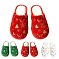 AUDeals Women and Men Christmas Slippers Cute Reindeer House Shoes Warm ...