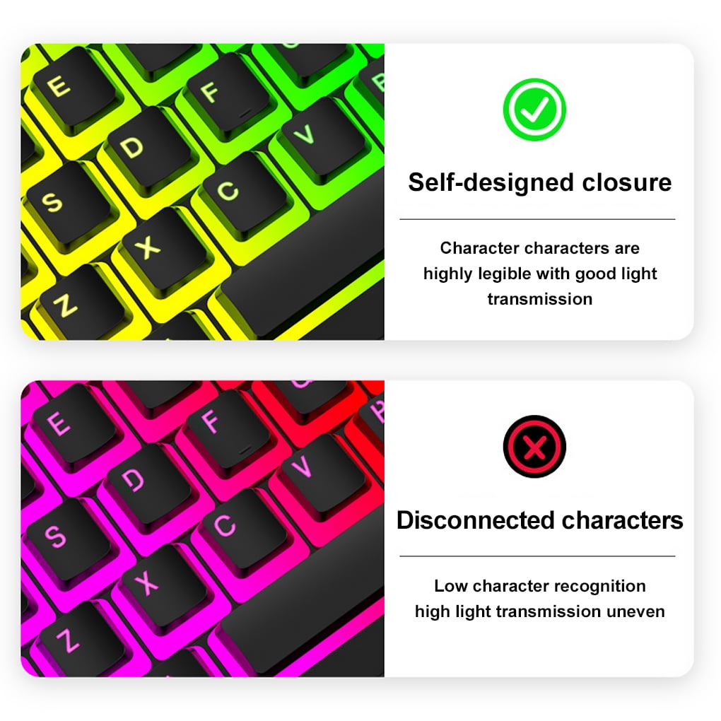 Buy Pack of 117 Gaming Working Keyboard Keycaps Universal Fit PBT ...