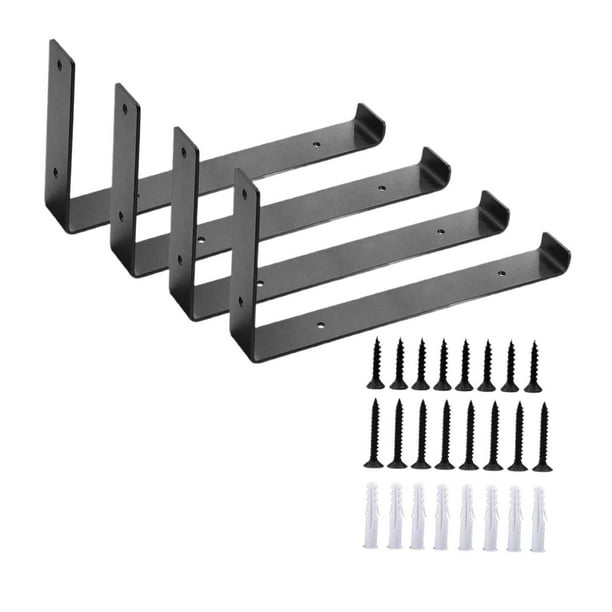 Shelf Brackets Shelf Support L Shaped Cupboard Holder Wall Mounted ...