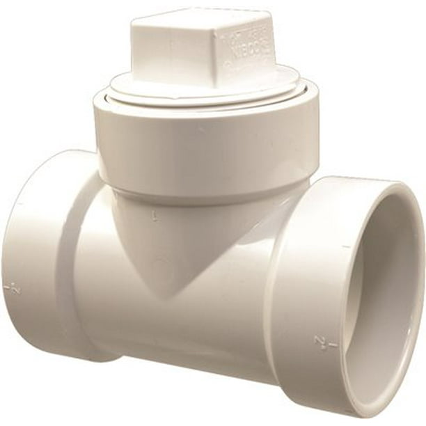 DWV PVC TEST TEE WITH PLUG 3" per 5 Each - Walmart.com - Walmart.com