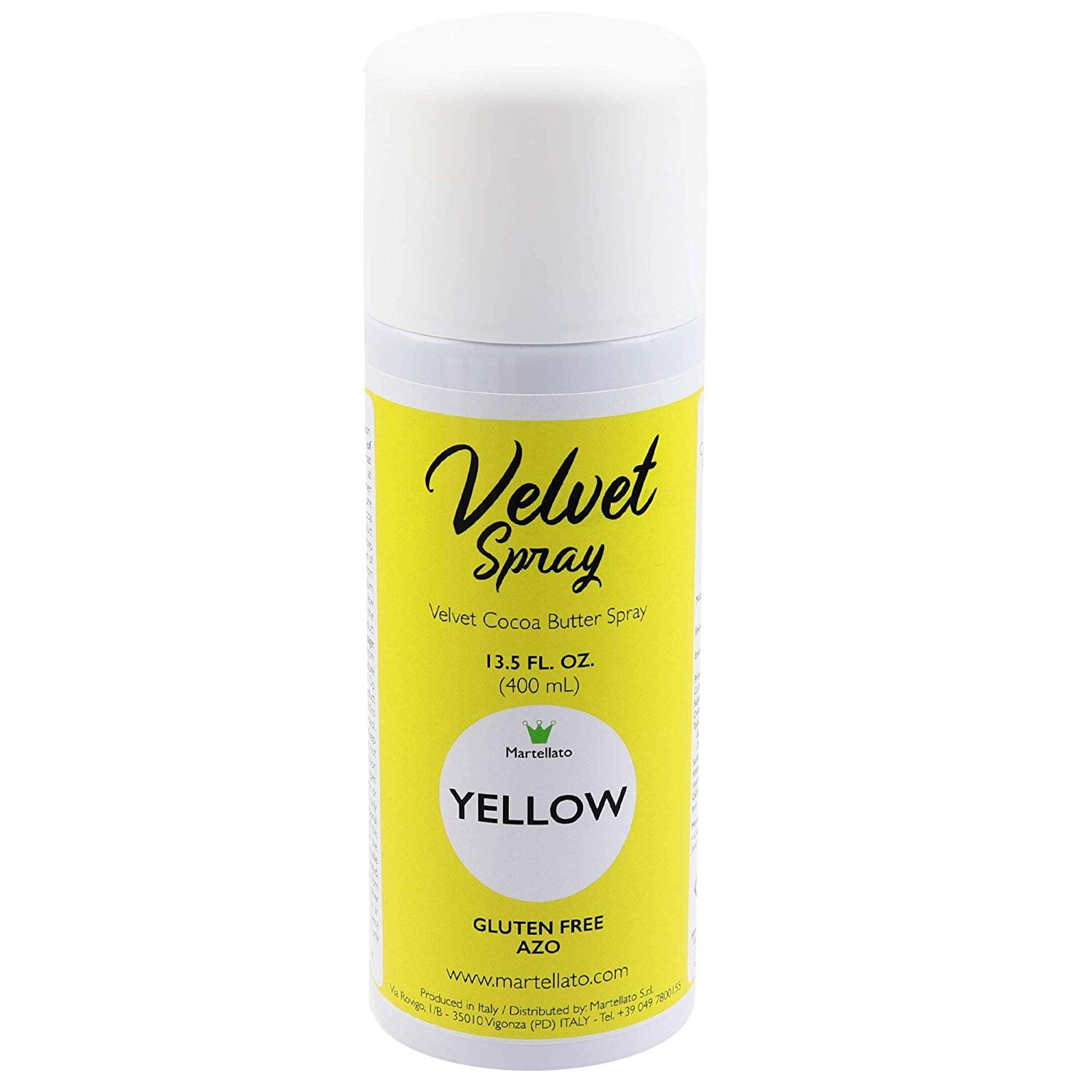 Martellato Yellow Velvet Spray 13.5 Ounce 400ml - Walmart.com