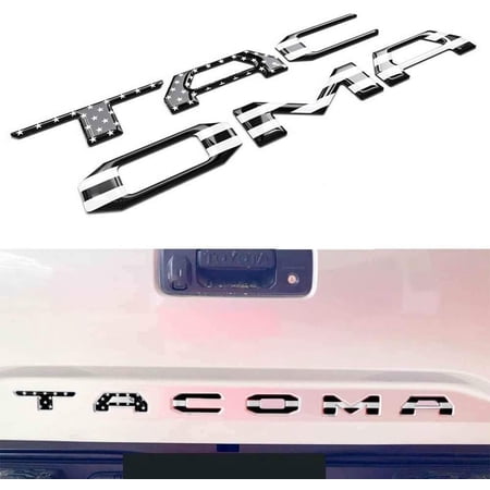 Finydr Fit Tacoma Tailgate Insert Letters 3D Raised Car Rear Letter ...