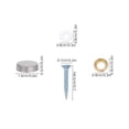 BESTYASH 30 Sets Stainless Steel Decorative Screw Caps for Mirror ...
