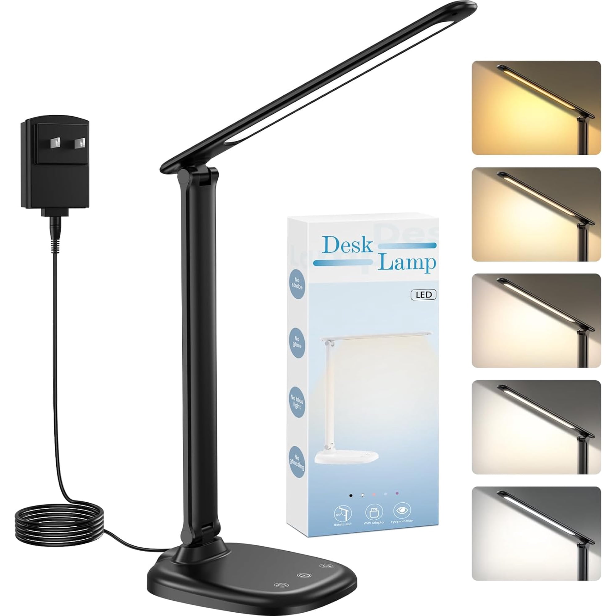 Click here for Unbranded Desk Lamp With Charger  10-100 Stepless... prices
