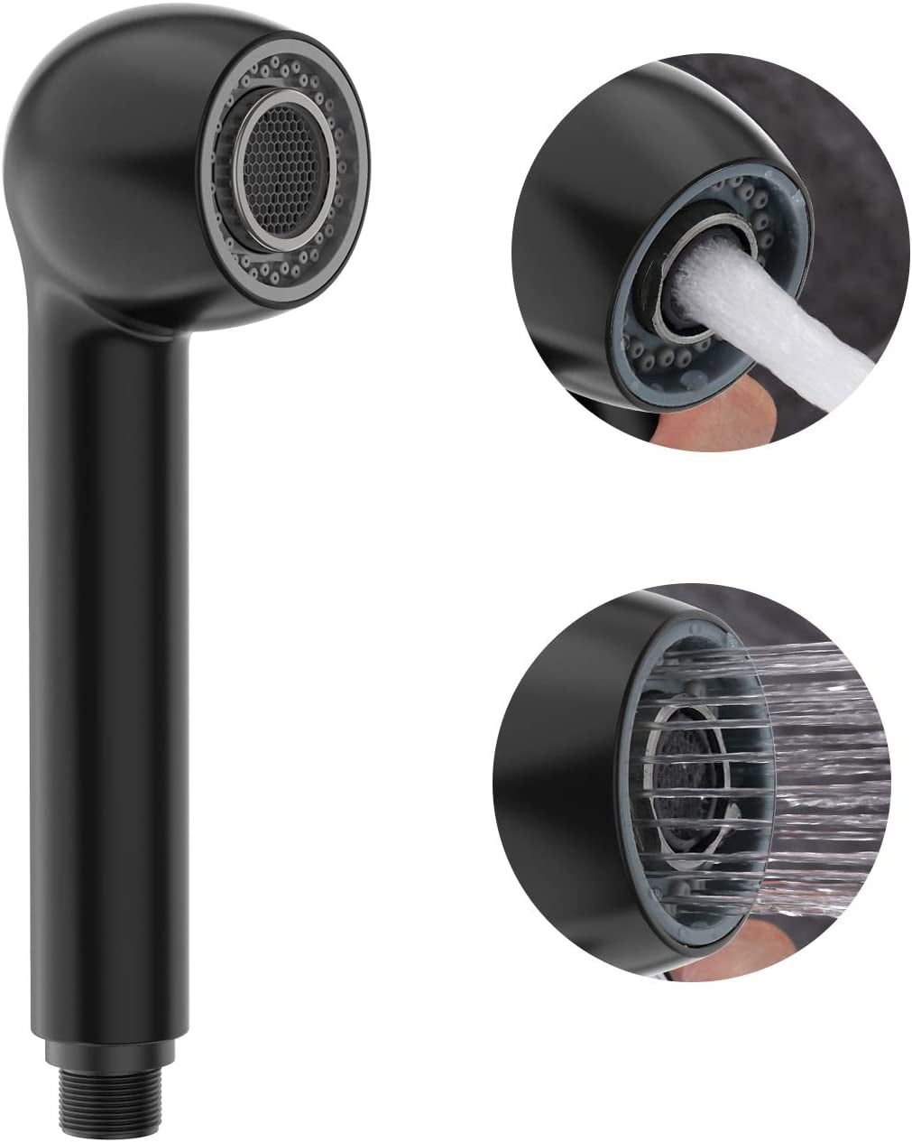 (Matte black) G1/2 shower faucet kitchen shower head bathroom spray ...