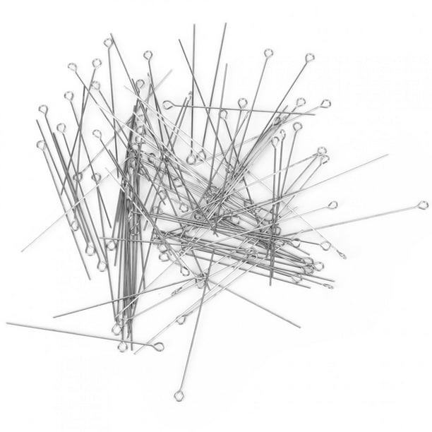 2 Different Sizes Stainless Steel Headpin, Stainless Steel Eye Pins ...