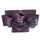 Elama Mulberry Loft 16 Piece Modern Premium Stoneware Dinnerware Set ...
