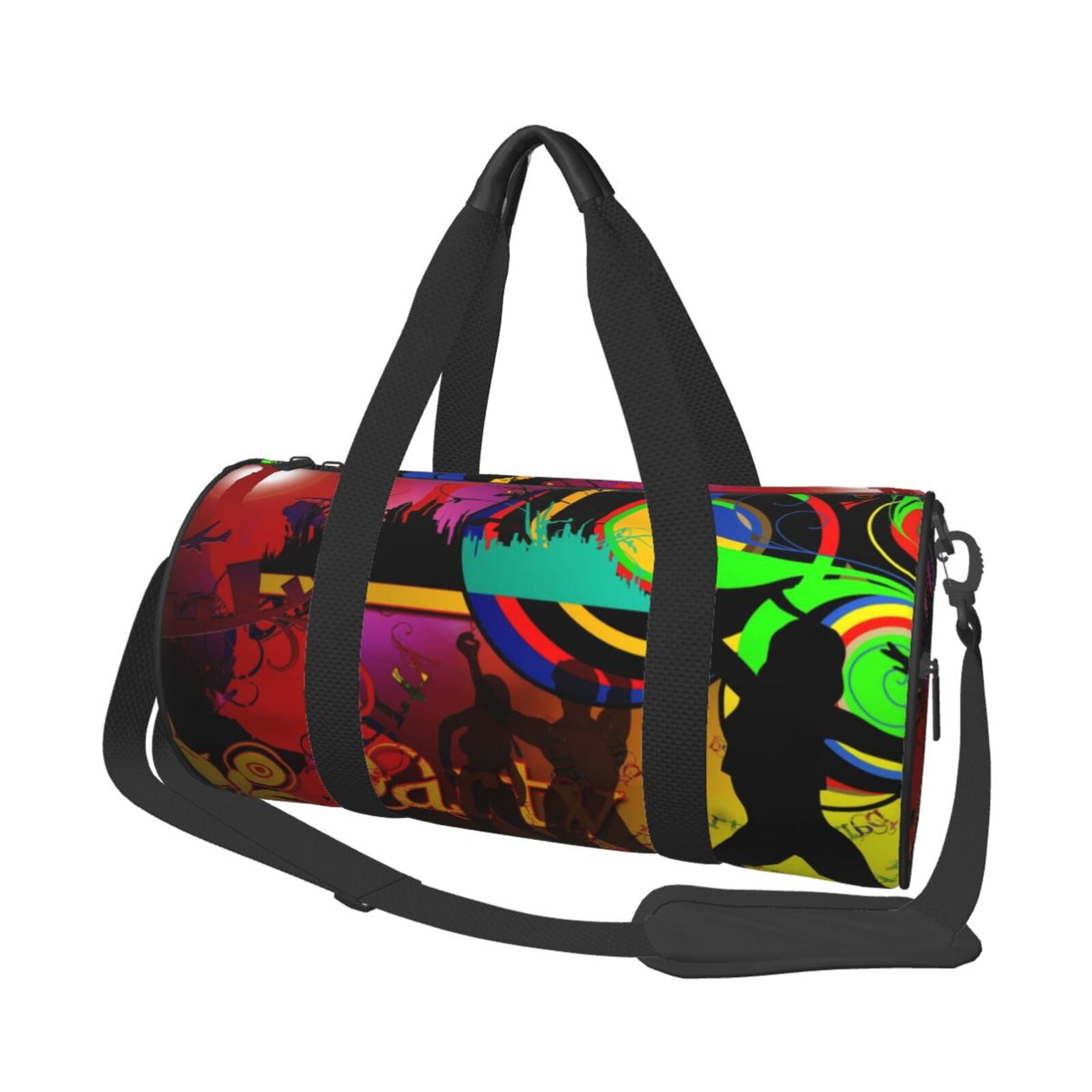 ZICANCN Silhouette Girl Move Leap Unisex Large Duffle Bag for Travel ...