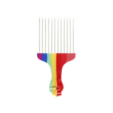 Detangle Metal Lift Hair Pick Piks Comb Wig Braid Hair Afro Man Tease ...