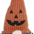8.3×4.7×23.5 Inch Large Fabric Sitting Halloween Gnome with Orange Knit ...