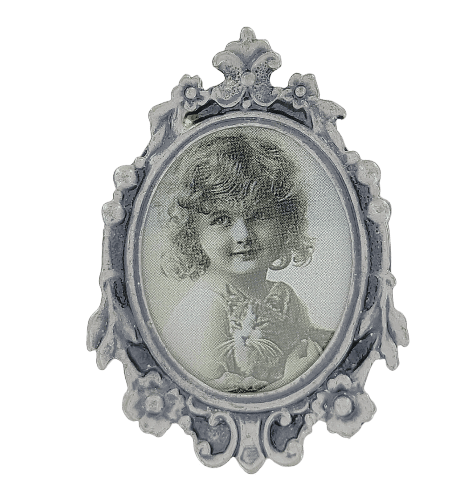 Antique Victorian Style Photo Frame Pin Brooch Add Picture of Your ...