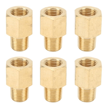 Male Gauge Sensor Sender,6PCs Brass Pipe Fitting Fuel Pipe Fitting ...