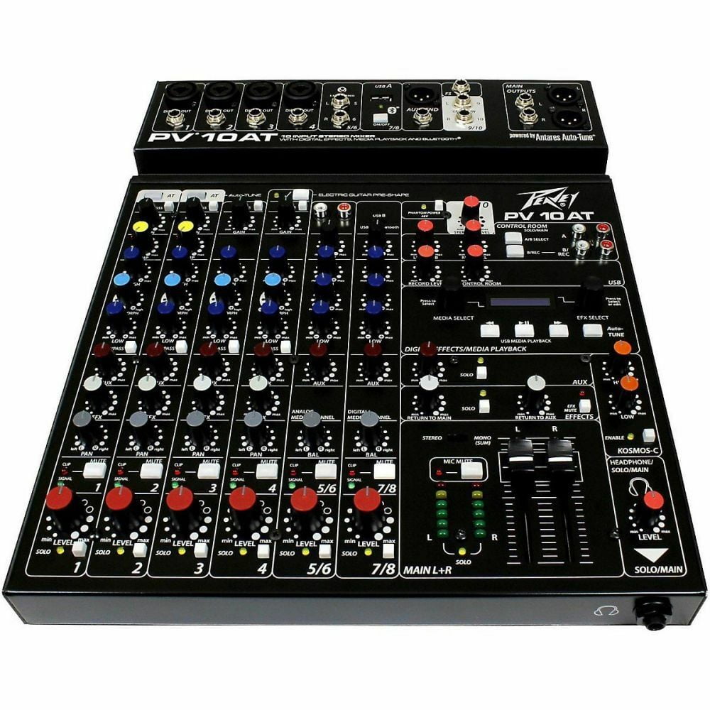 Peavey PV 10AT PV10AT Mixer Bluetooth/USB,Compressor/Effects+AutoTune ...