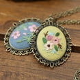 Yesfashion Embroidery Pendant Kit Embroidered Pendant Necklace With ...