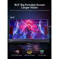 18.5 Inch Portable Monitor 120Hz 100% sRGB 1080P HDR Large Gaming ...
